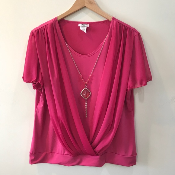 Fabiola USA | Tops | Pink Blouse | Poshmark